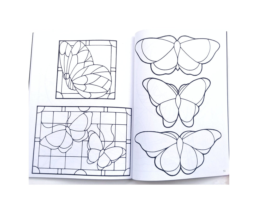 Birds & Butterflies Stained Glass Pattern Book. 94 Projects for Window ...